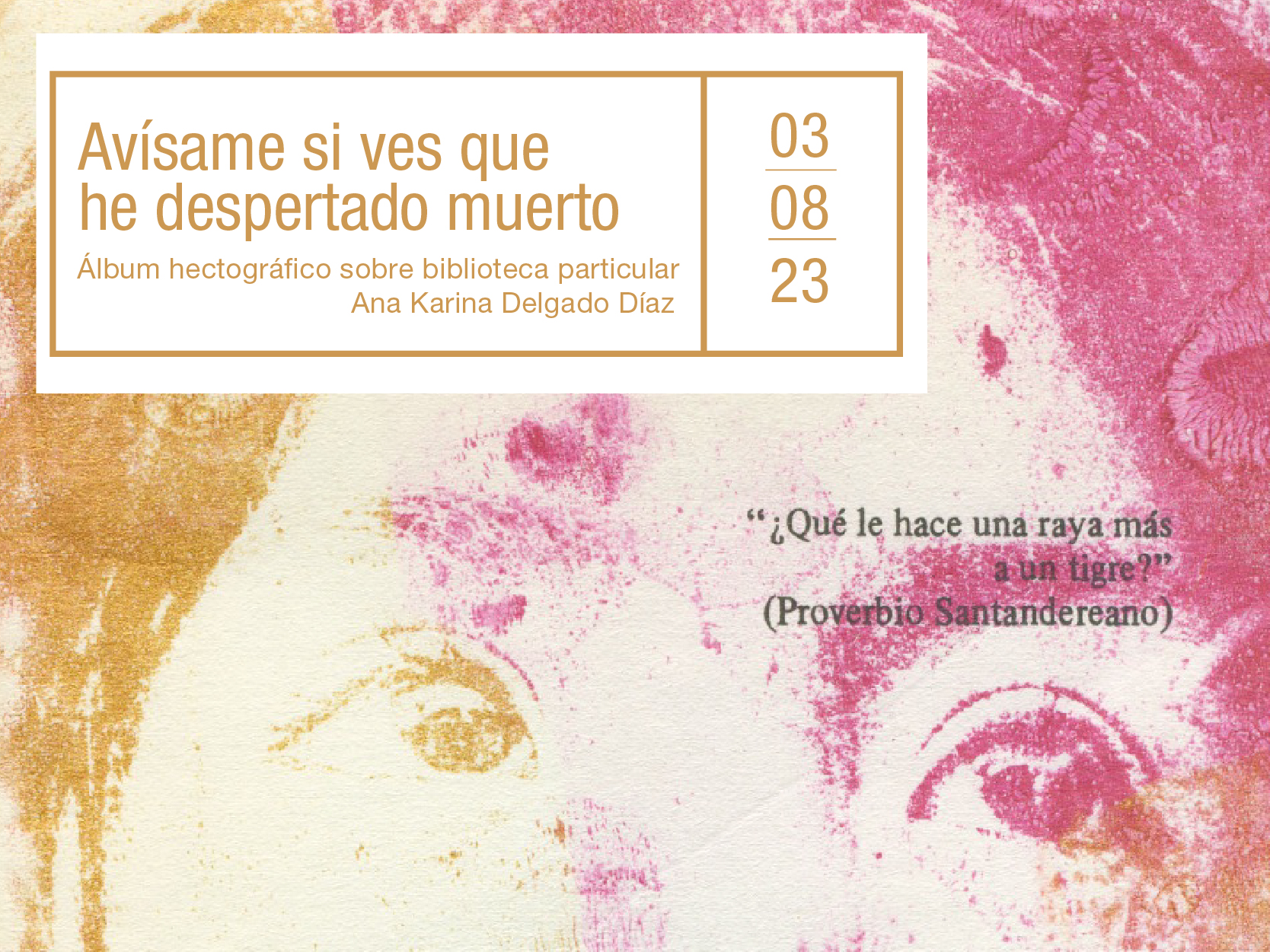 Avísame si ves que he despertado muerto - Biblioteca Vigil